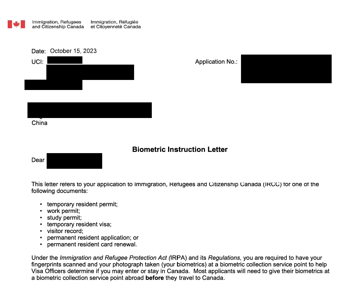 加拿大签证-中国境内指纹、照片采集流程解读 | Doyen Immigration Service | 东云移民